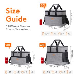 Lifewit Soft Cooler Bag 48-Can Lightweight Portable Cooler Tote Single Layer