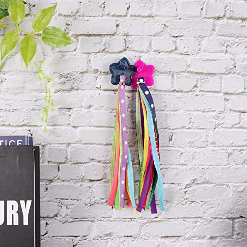 Garneck 1 Pair Kids Colorful Bicycle Handlebar Ribbon Childrens Scooter Tassel Streamers Bike Handlebar Grips Tassels Bike Accessory