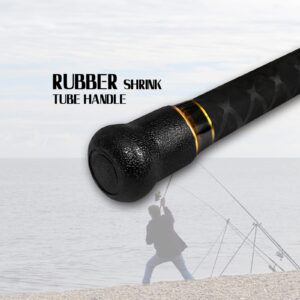 Fiblink Surf Casting Fishing Rod 2 Piece Carbon Fiber Portable Travel Surf Conventional Rod (11 Feet)