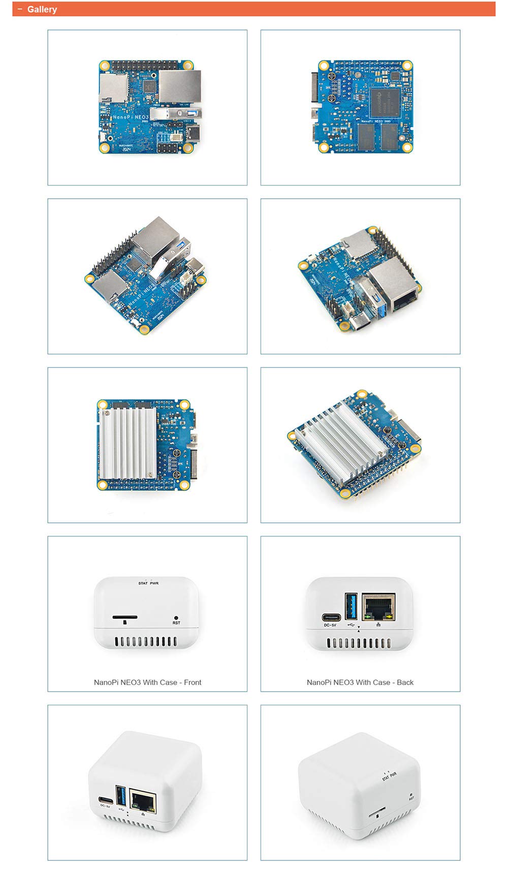 FriendlyElec NanoPi NEO3 Rockchip RK3288 Tiny ARM Single Board Computer with 2GB RAM USB3.0,Gbps Ethernet and Unique MAC Address