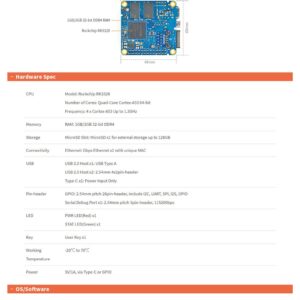 FriendlyElec NanoPi NEO3 Rockchip RK3288 Tiny ARM Single Board Computer with 2GB RAM USB3.0,Gbps Ethernet and Unique MAC Address