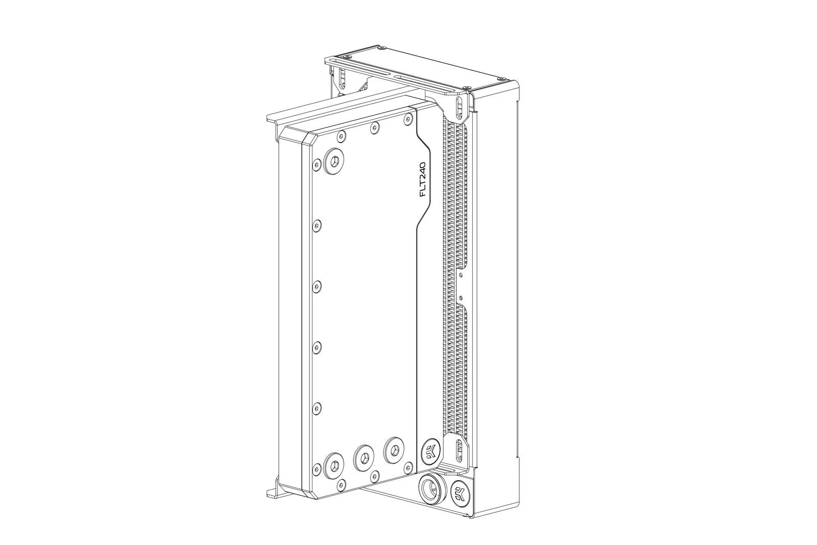 EKWB EK-Loop Angled Bracket, 120mm