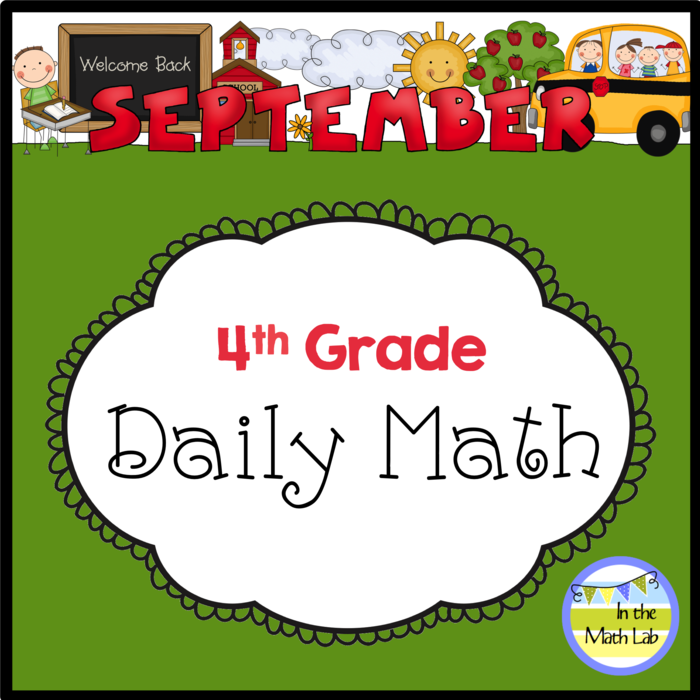 Daily Math for 4th Grade - SEPTEMBER