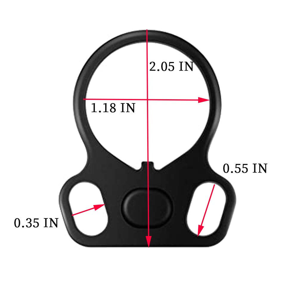 TPO SK2 2PCS Two Point Slings Adapters Connection Accessories Hand Tools