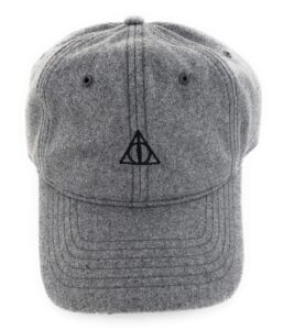 bioworld harry potter deathly hallows buckle hat grey