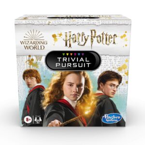 hasbro gaming trivial pursuit: wizarding world harry potter edition compact trivia game, 2+ players, 600 trivia questions, 8+ (amazon exclusive)