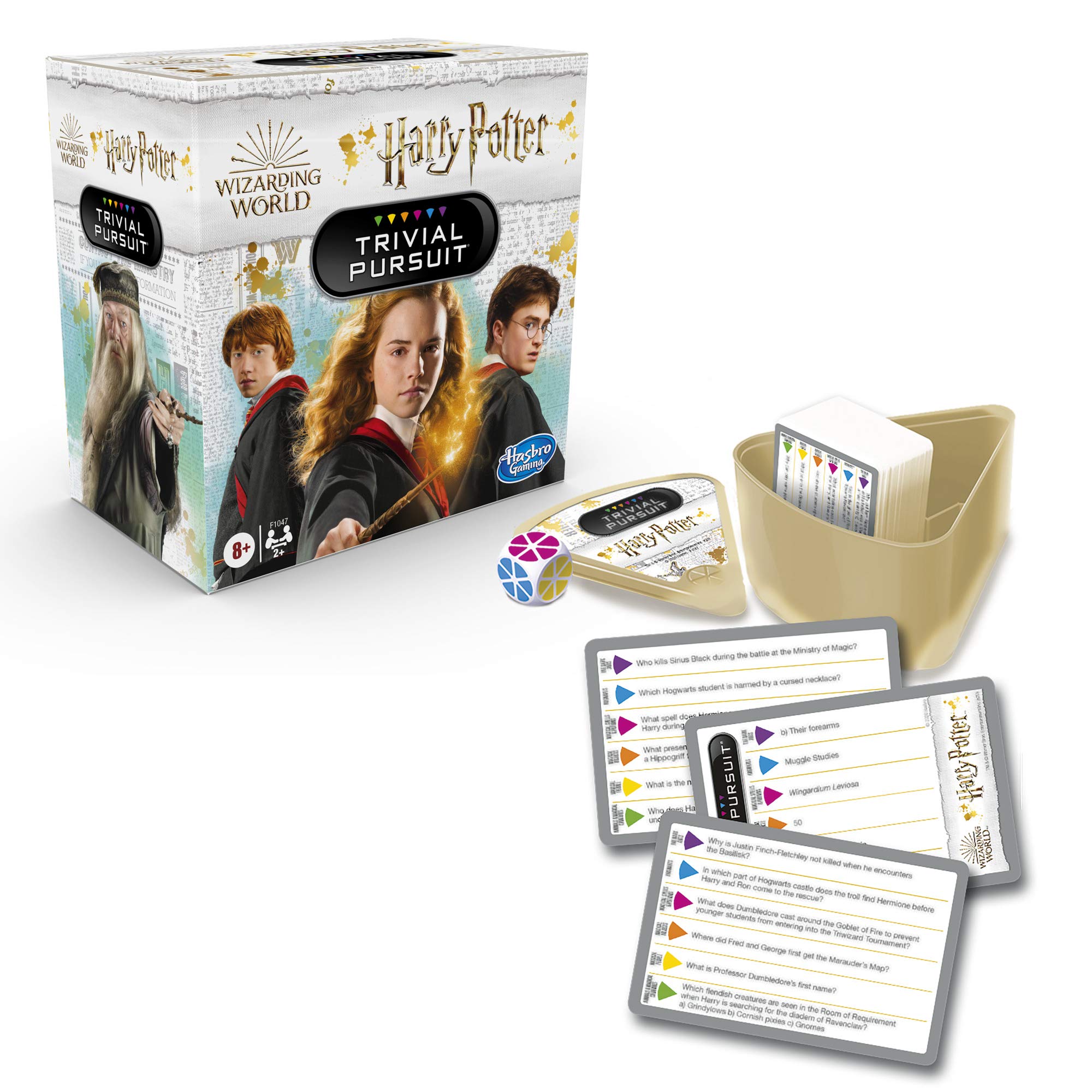 Hasbro Gaming Trivial Pursuit: Wizarding World Harry Potter Edition Compact Trivia Game, 2+ Players, 600 Trivia Questions, 8+ (Amazon Exclusive)