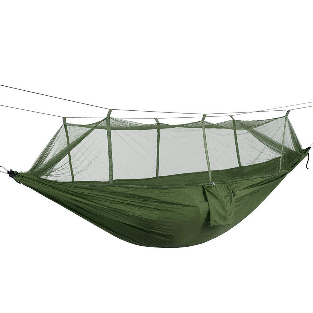 Sirius Survival Portable Camping Hammock with Mosquito Net - 5 Colors (Olive Drab)