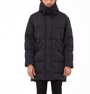 tumi men's arctic parka, black, medium