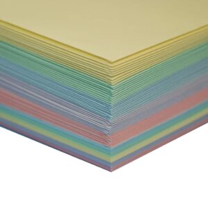 Craft UK 2350 5X5 Card and Envelope Pack of 50 - Mixed - Pastels