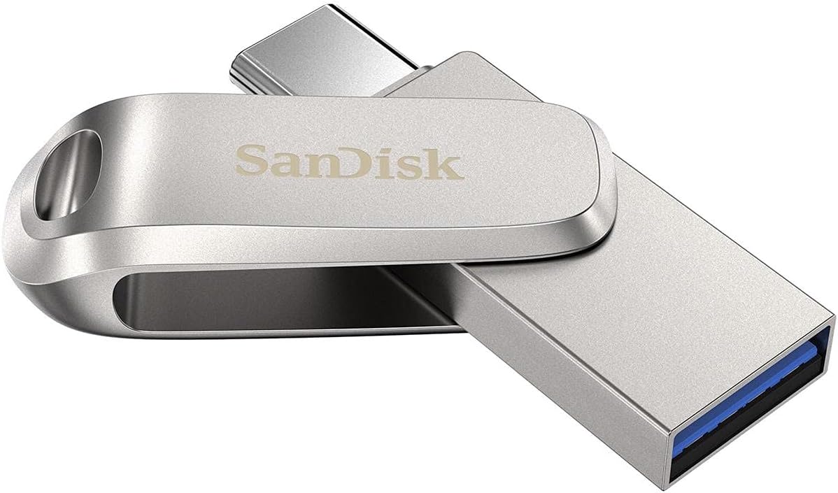 SanDisk 512GB Ultra Dual Drive Luxe USB Type-C - SDDDC4-512G-G46, Black