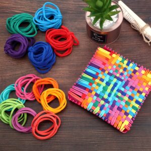 12 Colors Loop Potholder Loops Weaving Loom Loops Bulk Weaving Craft Loops with Multiple Colors for DIY Crafts Supplies Compatible with 7 Inch Weaving Loom (192 Pieces)