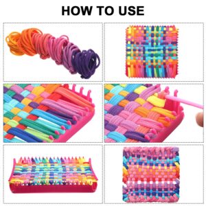 12 Colors Loop Potholder Loops Weaving Loom Loops Bulk Weaving Craft Loops with Multiple Colors for DIY Crafts Supplies Compatible with 7 Inch Weaving Loom (192 Pieces)