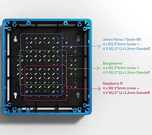 Seeed Studio re_Computer case Stackable Structure Removable Acrylic Cover Most Compatible Enclosure for Popular SBCs Including ODYSSEY-X86J4105, Raspberry Pi, BeagleBone, Jetson Nano.