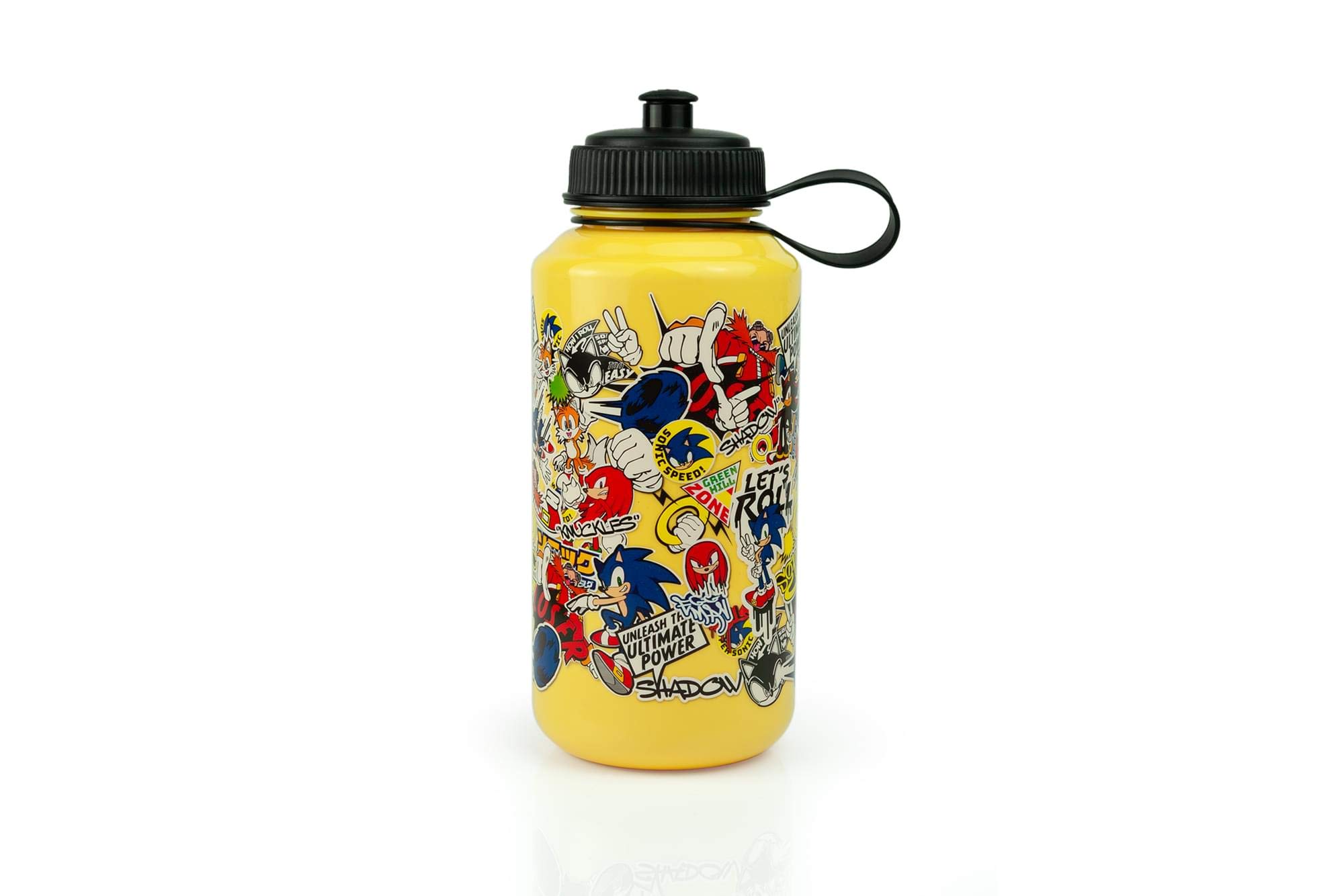 Sonic the Hedgehoge 24 oz Sticker Bomb Water Bottle By Just Funky