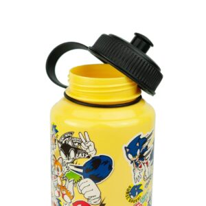 Sonic the Hedgehoge 24 oz Sticker Bomb Water Bottle By Just Funky