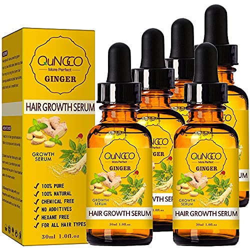 5 PACK Hair Growth Serum Liquid Hair Loss Treatment for Women & Men Dense Thicken Hair