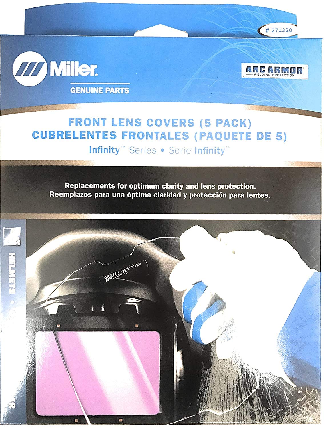 Miller Electric Cover Lens 6"X5-5/8" Front Infinity -1 Pack of 5