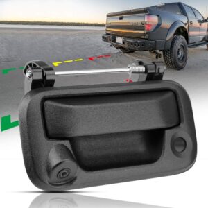 backup camera compatible with 2005-2014 f150, 2008-2016 f250 f350 f450 f550 tailgate handle reverse camera rear view camera