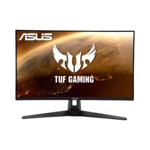 asus tuf gaming 27" 2k hdr monitor (vg27aq1a) - qhd (2560 x 1440), ips, 170hz (supports 144hz), 1ms, extreme low motion blur, speaker, g-sync compatible, vesa mountable, displayport, hdmi,black