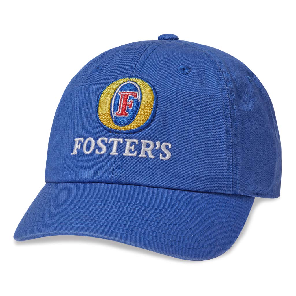 AMERICAN NEEDLE Foster's Beer Baseball Dad Hat, Ballpark (MILLER-1902E-ROY)