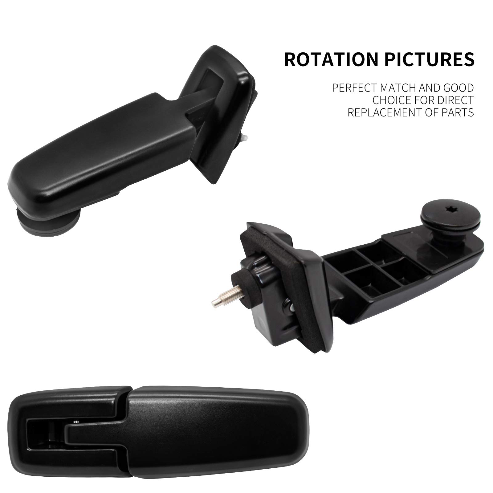 Rear Window Hinge Set Liftgate Glass Hinges Left & Right by Sikawai Fits for F-ord Esca-pe 2001 2002 2003 2004 2005 2006 2007 M-ercury Mariner 2005 2006 2007 - Replaces YL8Z78420A68BA YL8Z78420A69BA