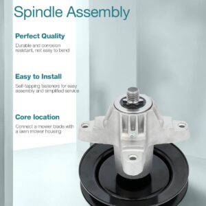 SCITOO NEW Mower Spindle Spindle Assembly Replacement for MTD/for Cub Cadet 918-04461,618-04461,618-04456, 918-04456 of 2 pcs