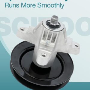 SCITOO NEW Mower Spindle Spindle Assembly Replacement for MTD/for Cub Cadet 918-04461,618-04461,618-04456, 918-04456 of 2 pcs