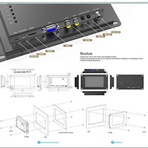 LILLIPUT 7 inch TK700-NP/C/T-B Rugged HDMI Touch Screen Monitor with High Brightness and Open Frame