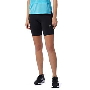 new balance women's impact run fitted short, black , x-large