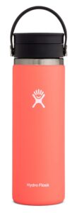 hydro flask stainless steel coffee travel mug - 20 oz, hibiscus