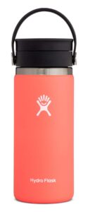 hydro flask stainless steel coffee travel mug - 16 oz, hibiscus