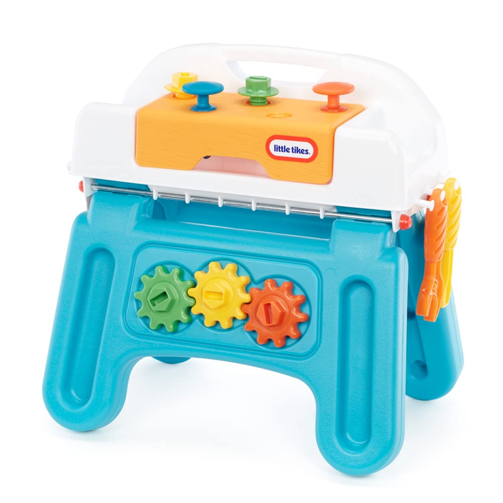 Little Tikes Play@Home First Tool Bench Pretend Workbench for Kids, White