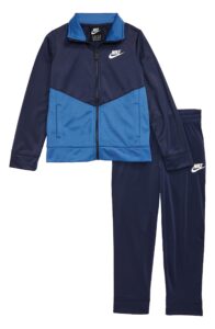 nike toddler boys 2 piece tracksuit set - midnight navy (2t)