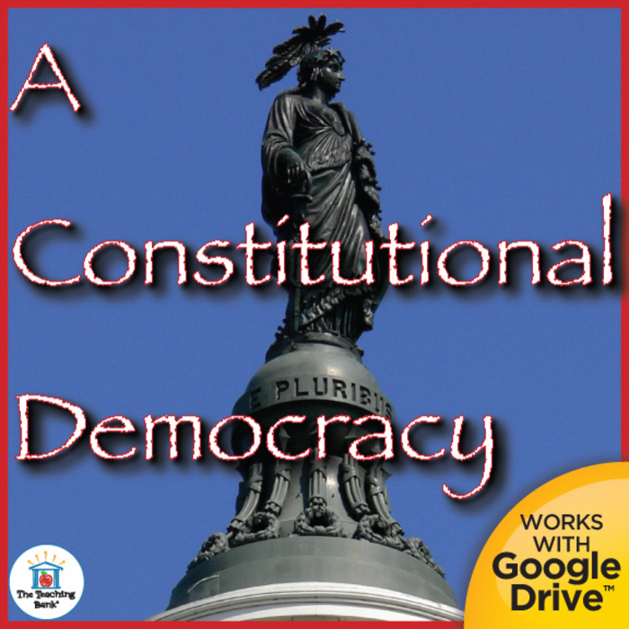 A Constitutional Democracy U.S. History Interactive Notebook Unit Printable or for Google Drive™ or Google Classroom™