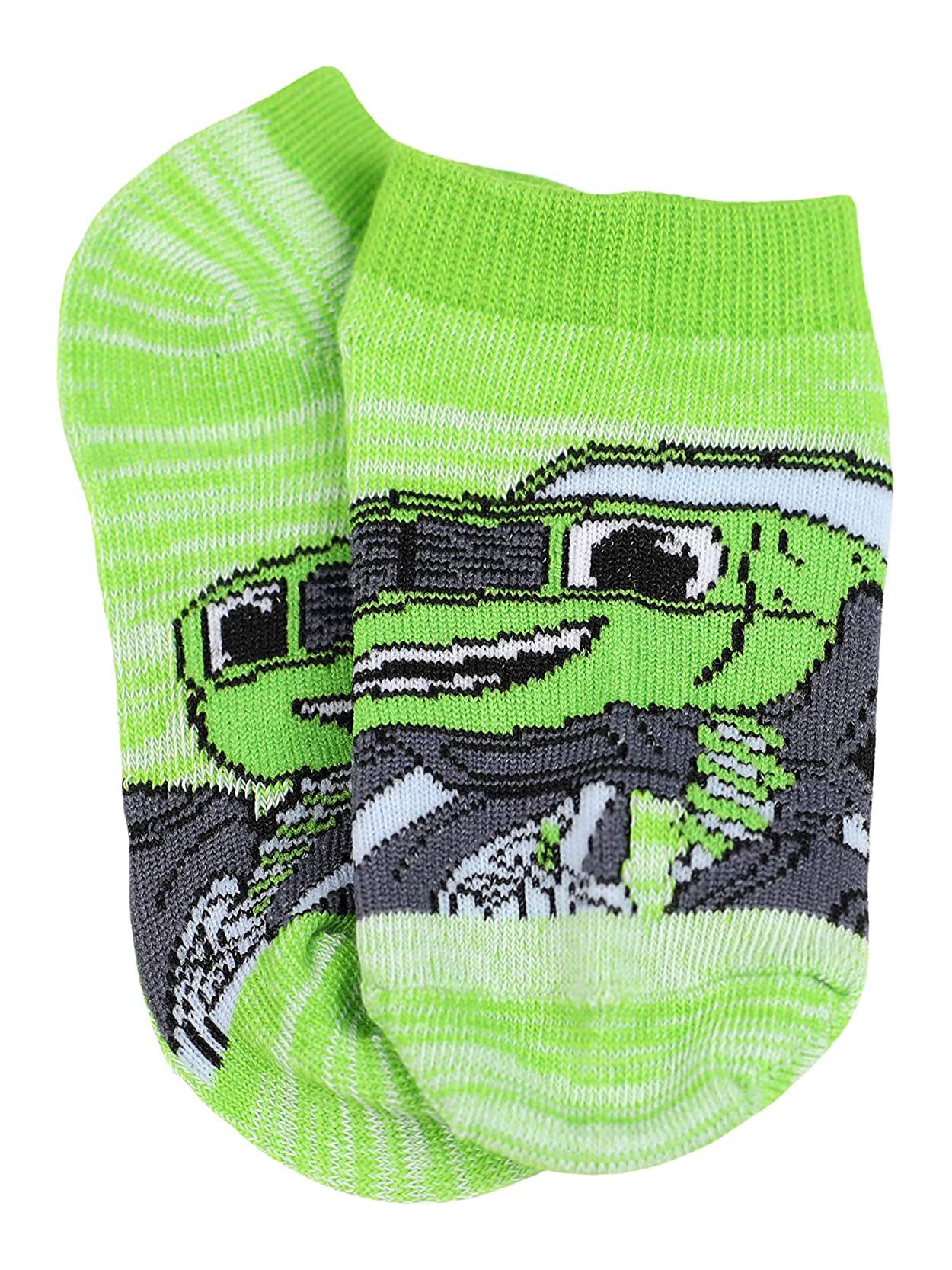 Nickelodeon Blaze and the Monster Machines Boys Toddler 5 Pack No Show Socks (Medium (Sock 6-8), White/Multi)