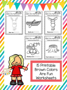 15 printable brown colors are fun worksheets