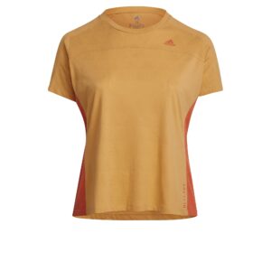 adidas Womens Heat.RDY Tee Hazy Orange Medium