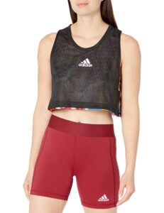 adidas womens egle basketball tank black small