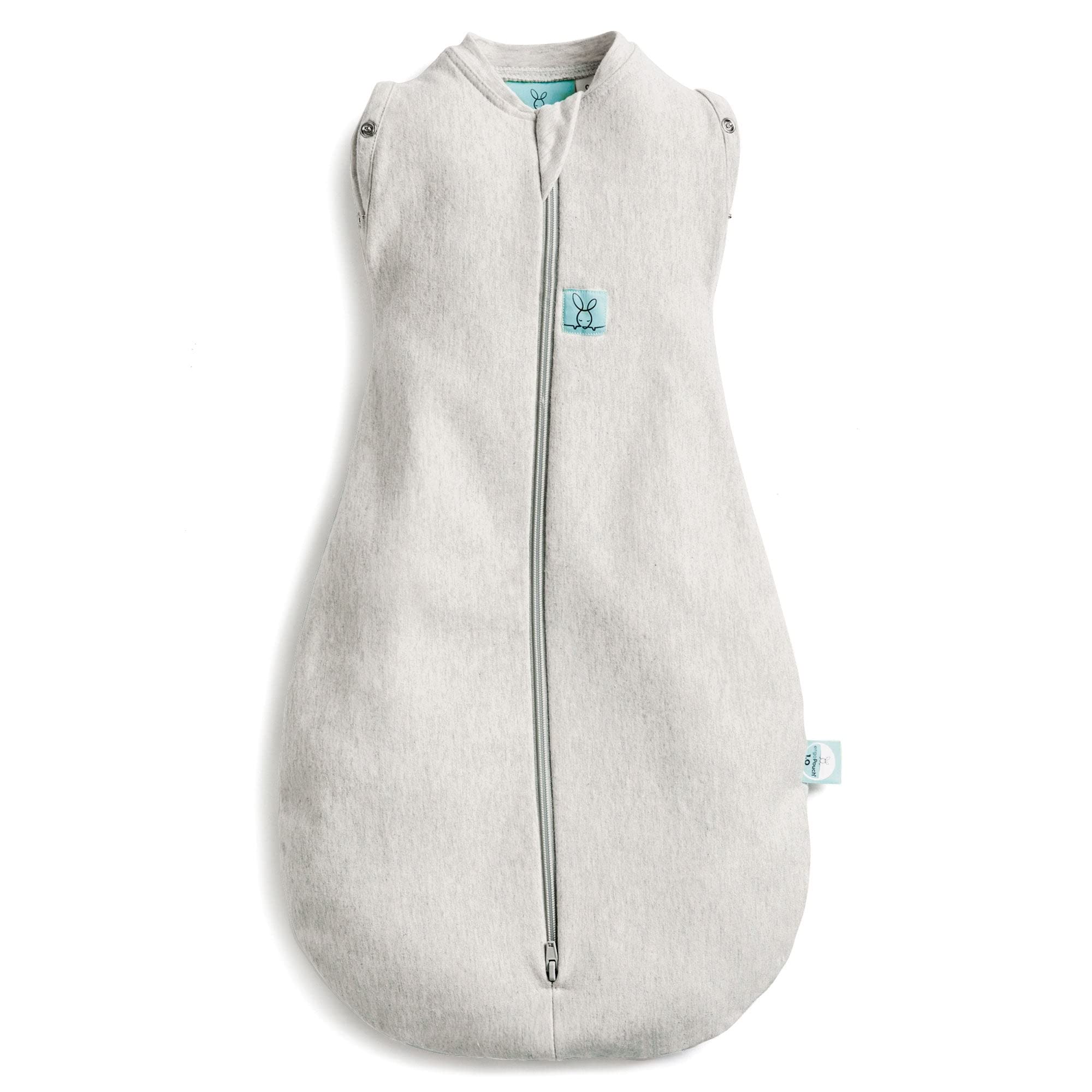 ergoPouch 1 tog Baby Sleep Sack 0-12 Months - Baby Sleeping Sack for Warm & Cozy Nights - Cocoon Swaddle Sack Baby Keeps Calm & Relaxed (Grey Marle)