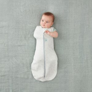 ergoPouch 1 tog Baby Sleep Sack 0-12 Months - Baby Sleeping Sack for Warm & Cozy Nights - Cocoon Swaddle Sack Baby Keeps Calm & Relaxed (Grey Marle)