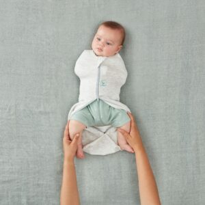 ergoPouch 1 tog Baby Sleep Sack 0-12 Months - Baby Sleeping Sack for Warm & Cozy Nights - Cocoon Swaddle Sack Baby Keeps Calm & Relaxed (Grey Marle)