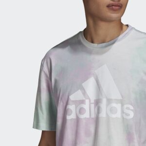 adidas Mens Essentials T-Shirt Clear Mint/Clear Lilac Large