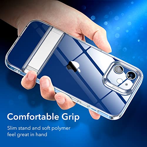 ESR Metal Kickstand Designed for iPhone Mini Case [Patented Design] [Two-Way Stand] [Reinforced Drop Protection] Flexible TPU Soft Back for iPhone Mini 2020, 5.4-Inch – Clear