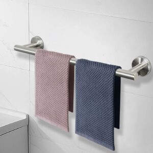 NearMoon Bathroom Towel Bar, Bath Accessories Thicken Stainless Steel Shower Towel Rack for Bathroom, Towel Holder Wall Mounted (1 Pack, Brushed Nickel, 24 Inch)