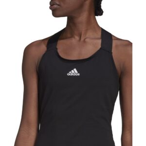 adidas Women's Tennis Tank AEROREADY, Scarlet/White, X-Large