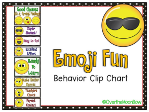 emoji fun | behavior clip chart