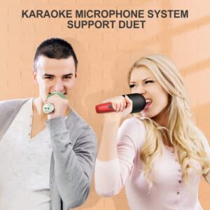 BeTIM Portable Karaoke Machine Wireless Karaoke Microphone Bluetooth Karaoke Speaker for Kids Adults,with Voice Changer for Home Party TV PC Smartphone