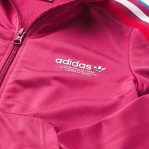 adidas Originals Kids' Adicolor Tracktop, Wild Pink, Medium