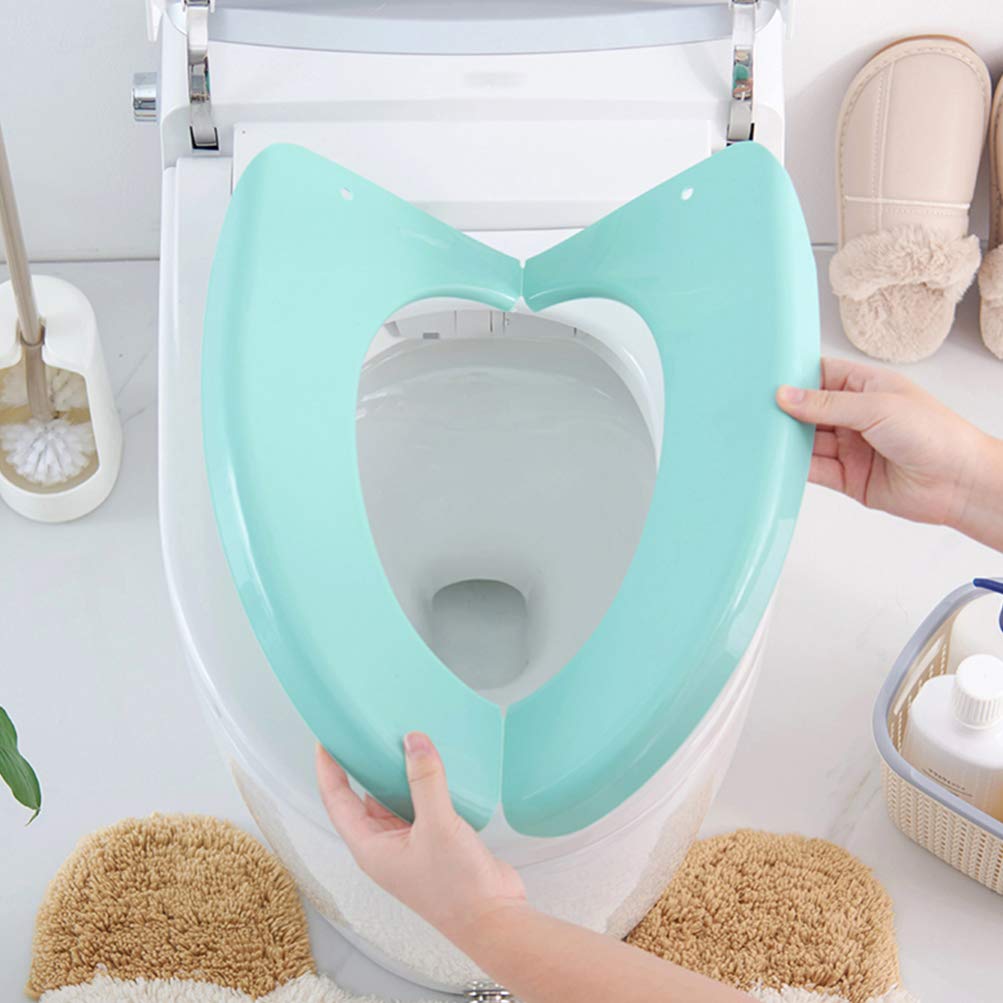 1pc Folding Toilet Seat Travel Toilet Lid Portable